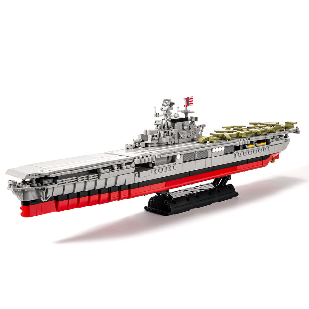 DAHONPA Ship Military Aircraft Carrier USS Building Blocks Set with 19