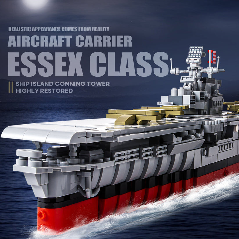 DAHONPA Ship Military Aircraft Carrier USS Building Blocks Set with 19